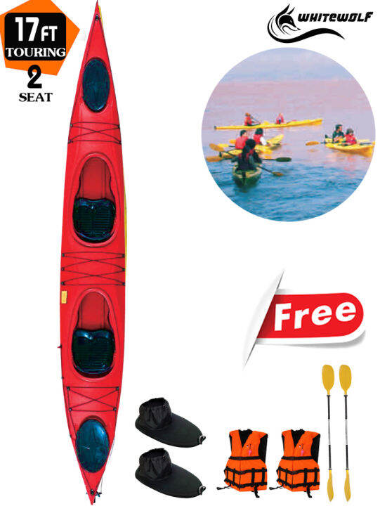 เรือคายัคทัวร์ริ่ง 17 ฟุต 2ที่นั่ง / Touring / Sea kayak 17 ft Double ...
