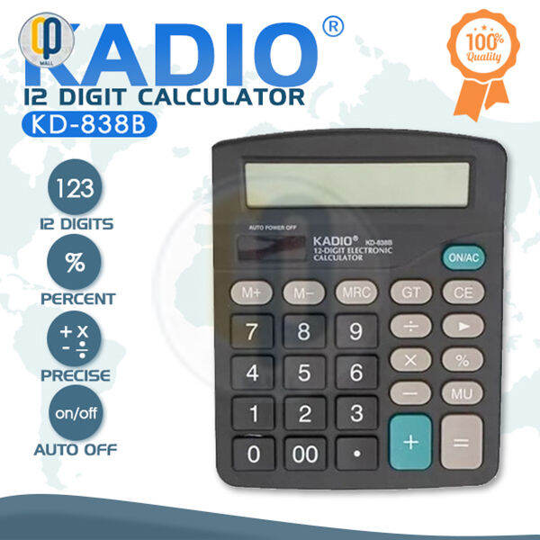Kadio Desktop Calculator 12 Digits Electronic Calculator KD-838B ...