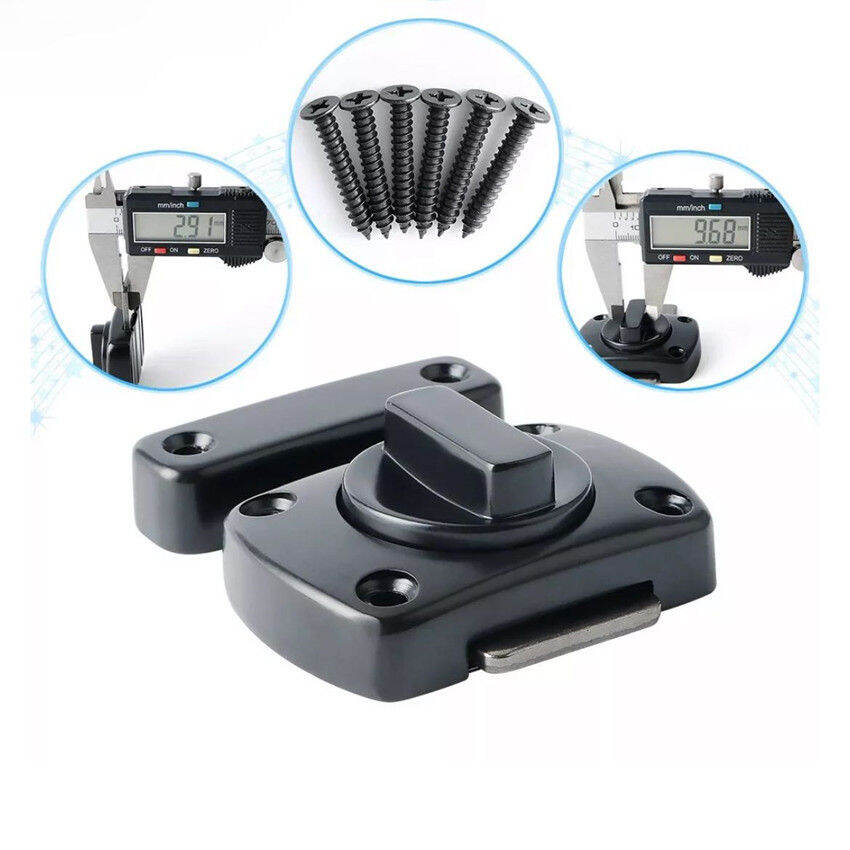 LAICAI-1 [คลังสินค้าพร้อม] หมุนสลักกลอนประตู,โลหะผสมสังกะสีหนาAnti ...