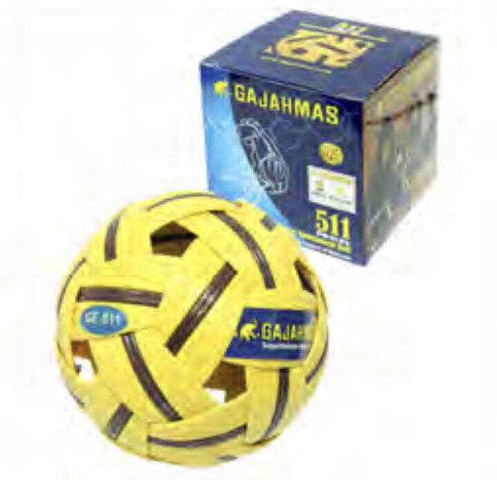 Sepak Takraw Ball Gajahmas 511/411/311 Synthetic Tournament Ball Gajah ...