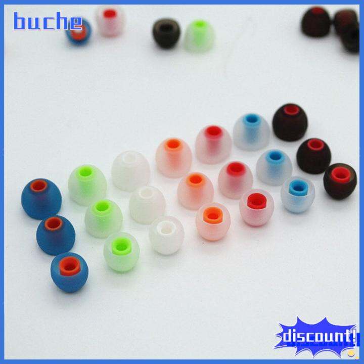 BUCHE 12pcs 3.8mm Colorful Headphone Rubber Replacement In-ear Earphone ...