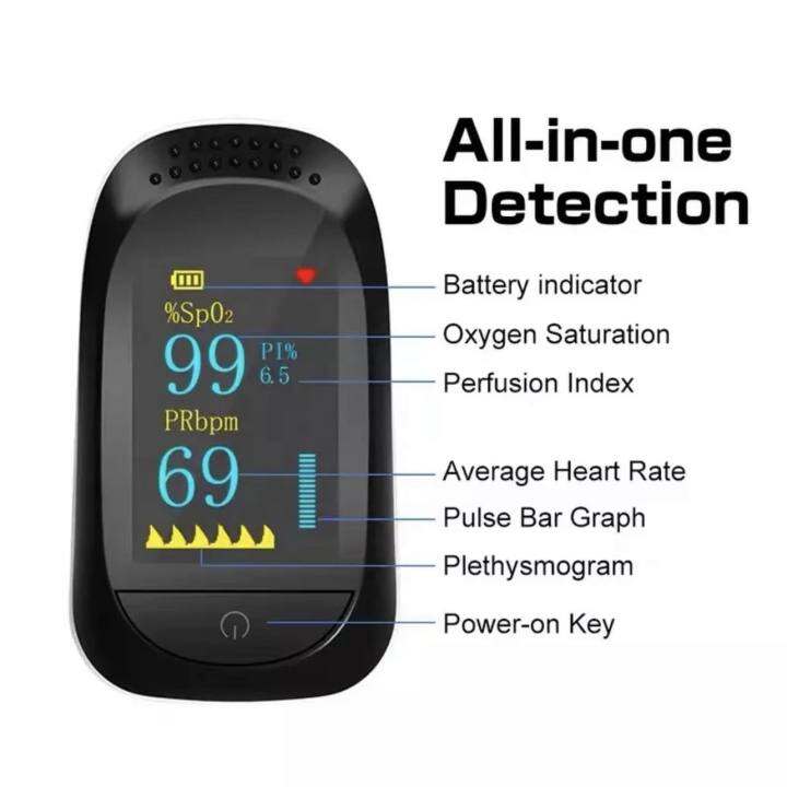 100% Original Yoky Fingertip Pulse Oximeter Blood Oxygen, Heart Rate ...