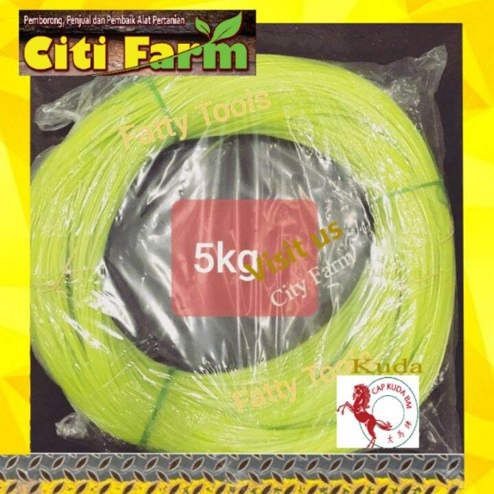 5kg 3.0mm Tali Rumput heavy duty/ 5kg Grass nylon string Agriculture ...