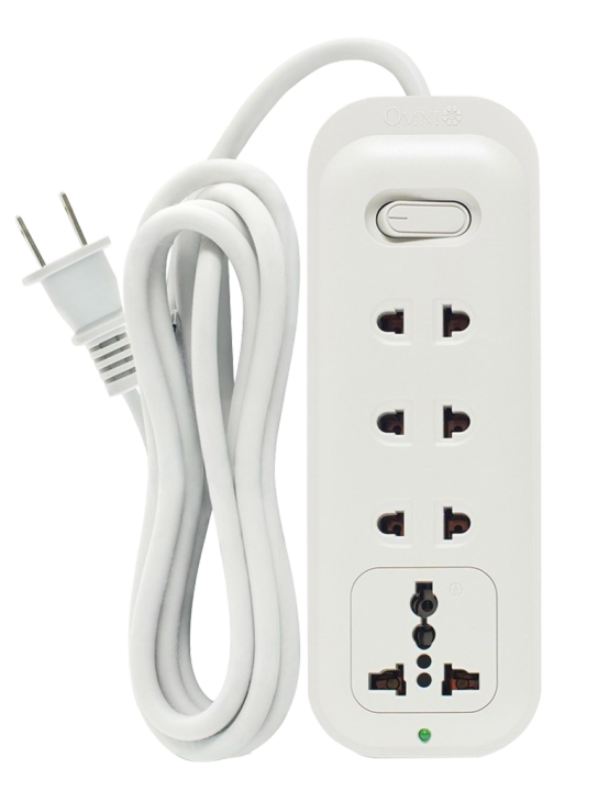 Electriq l Omni Extension Cord Set w/ Universal Outlet and Switch 2 ...