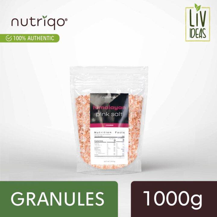 Nutriqo Himalayan Pink Salt Coarse (Granules) 1kg / 1 kilo | Lazada PH