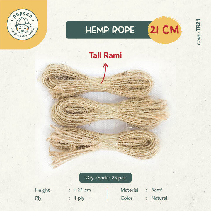 Tali Rami Tali Goni Hemp Rope Tali vintage Tali Rustic 21cm | Lazada ...