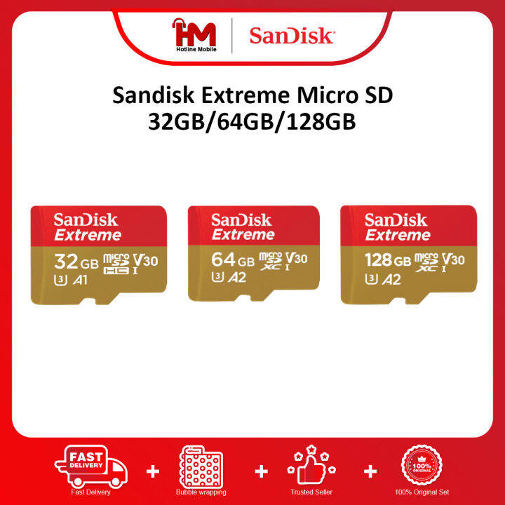Sandisk Extreme Micro SD [32GB/64GB/128GB] | Lazada