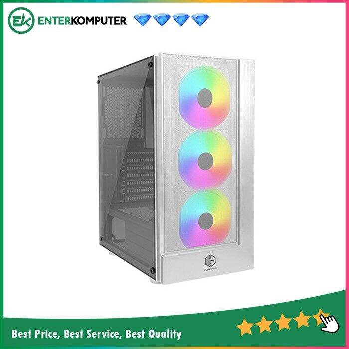 Casing CUBE GAMING LICH WHITE VERSION - ATX - TEMPERED / Casing PC ...