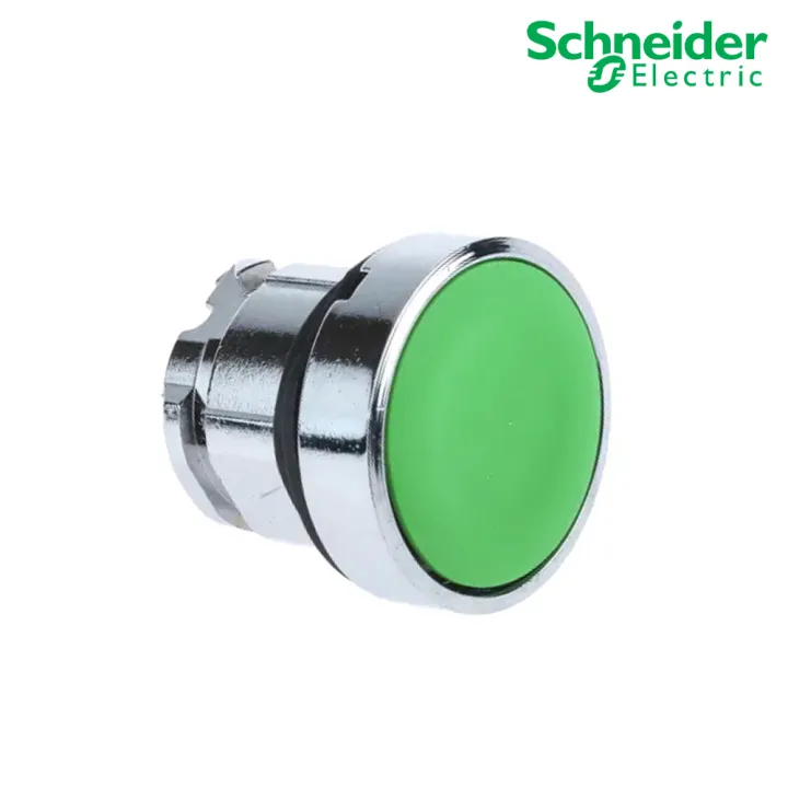 Schneider Electric - ZB4BA3 - ZB4-BA ปุ่มกดหัวเรียบ - กดเด้งกลับ , XB4 ...