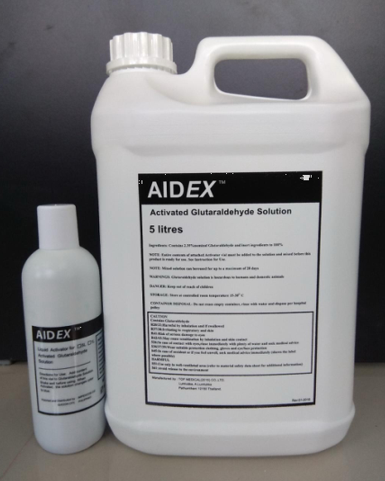 AIDEX 2% Glutaraldehyde 5L with Blue liquid activator | Lazada.co.th