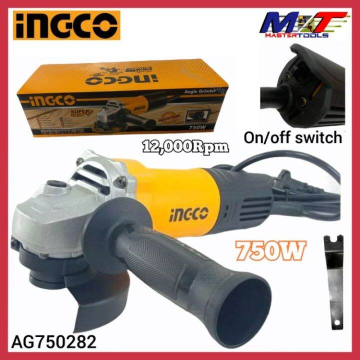 INGCO INDUSTRIAL Angle Grinder 750W New and improved AG750162 ...