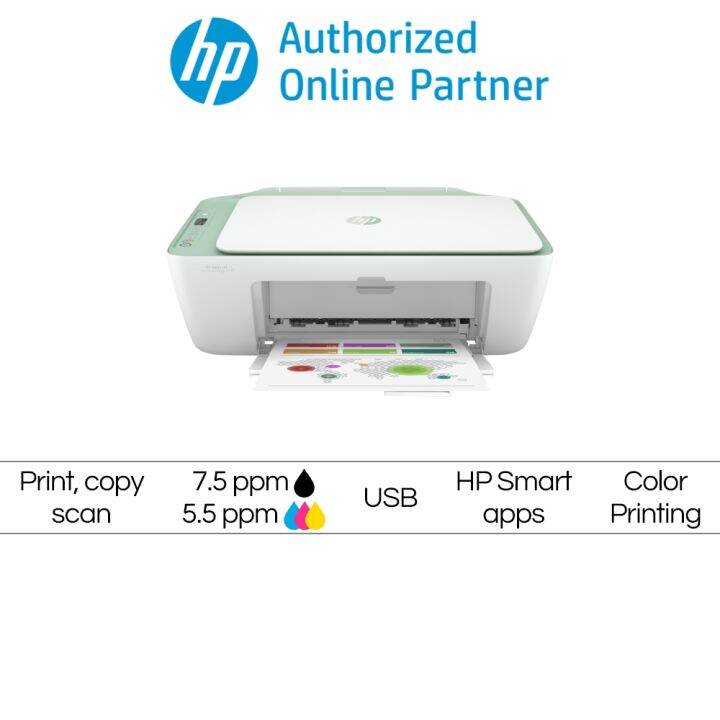 HP 2777 Deskjet Ink Advantage All-In-One Wireless Printer - Light Sage ...