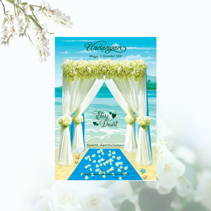 Blangko Undangan Kosong Pernikahan Erba Kartu BLANKO Simple 88209 (5 ...