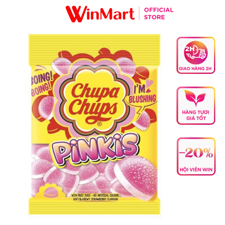 [Siêu thị WinMart] -Kẹo dẻo Chupa Chups hương dâu kem 90g | Lazada.vn