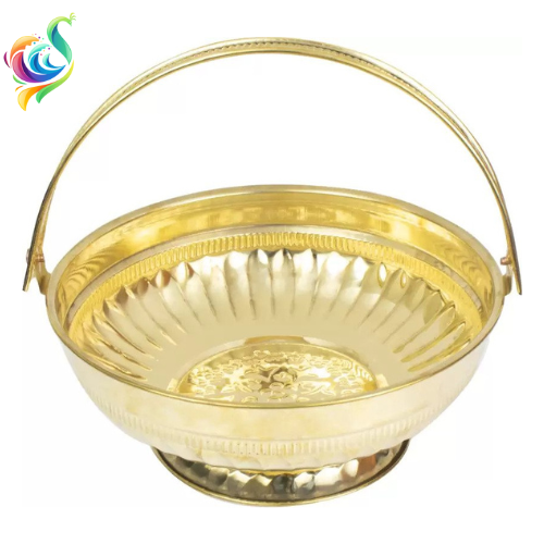 Brass / Stainless Steel Flower Basket For Pooja Worship Poo Koodai | Lazada