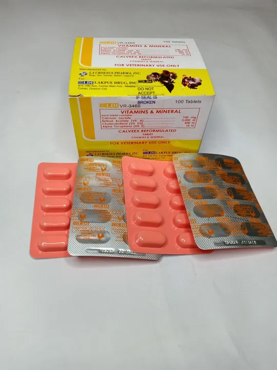 [CL REYES AGRIVET] 40 TABLETS CALVEEX REFORMULATED/ VITAMINS & MINERAL ...