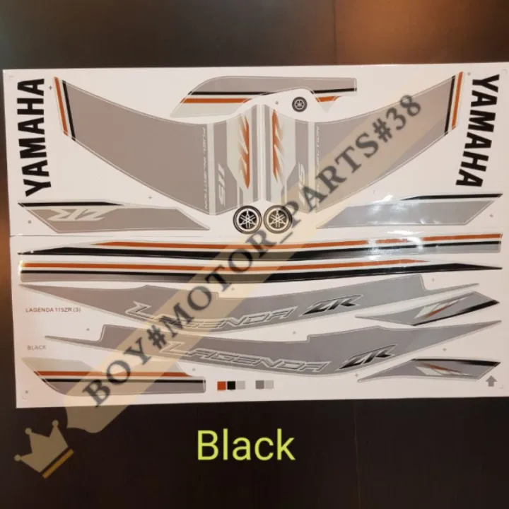 YAMAHA SRL 115 FI ZR ( 3 ) ( 4 )BODY STICKER LAGENDA SRL115FI | Lazada