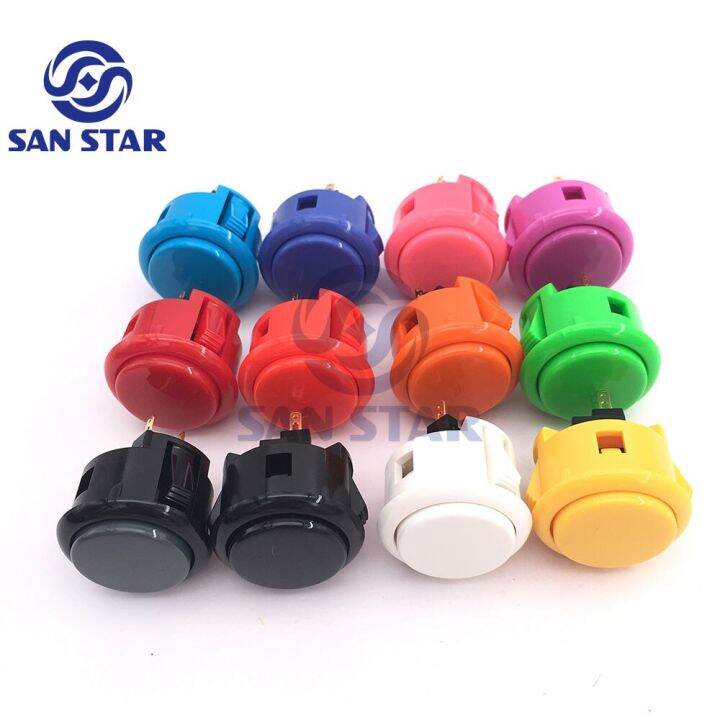 10 Pcs Arcade Game Box Original Sanwa Button OBSF 30 Push Button 30Mm Switch Nintendo MAME ...