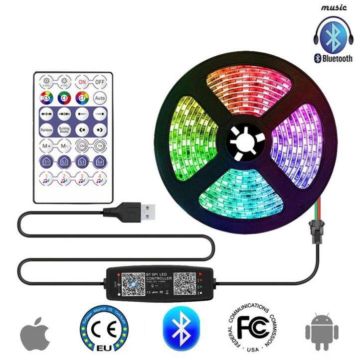 WS2812B Smart RGB Led Strip WS2812 30/60/144Pixels/m Individually ...