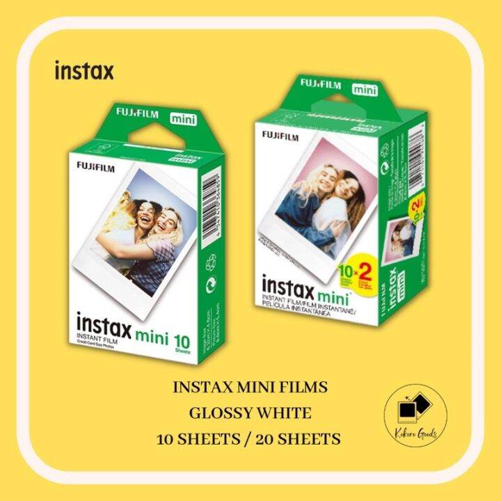 Fujifilm Instax mini film sheets (10 sheets x 2 packs) 10 sheets 10s 20 ...