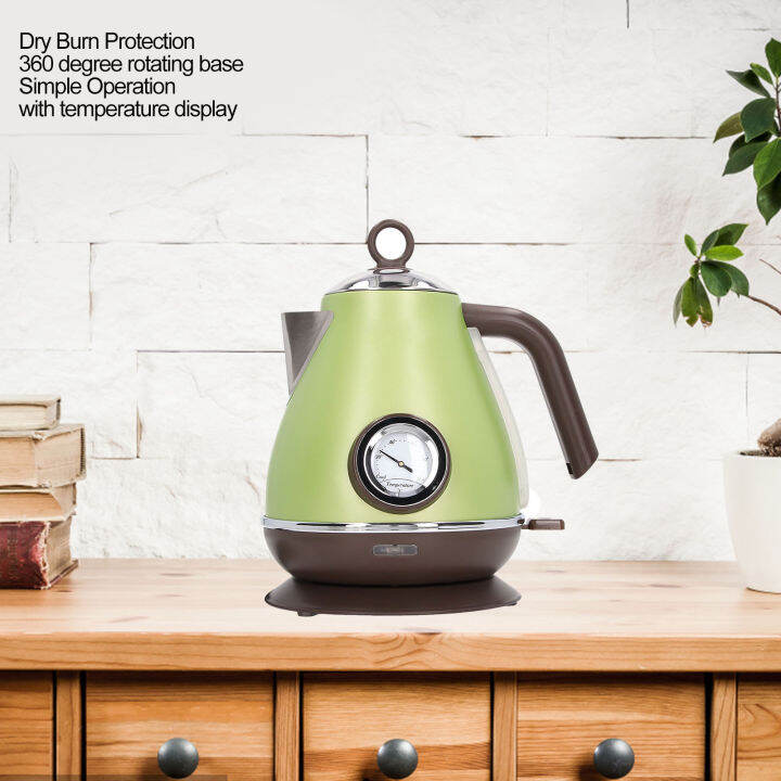 Electric Water Kettle Retro Paint Process Electric Hot Water Kettle Dry ...