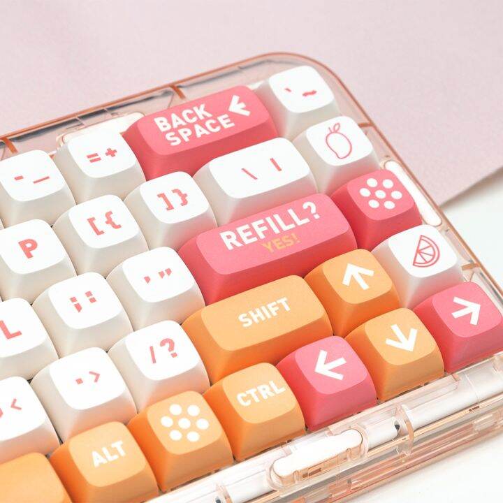 134Key Summer Fruit Space Keycap XDA Profile PBT Compatible with 60/70 ...