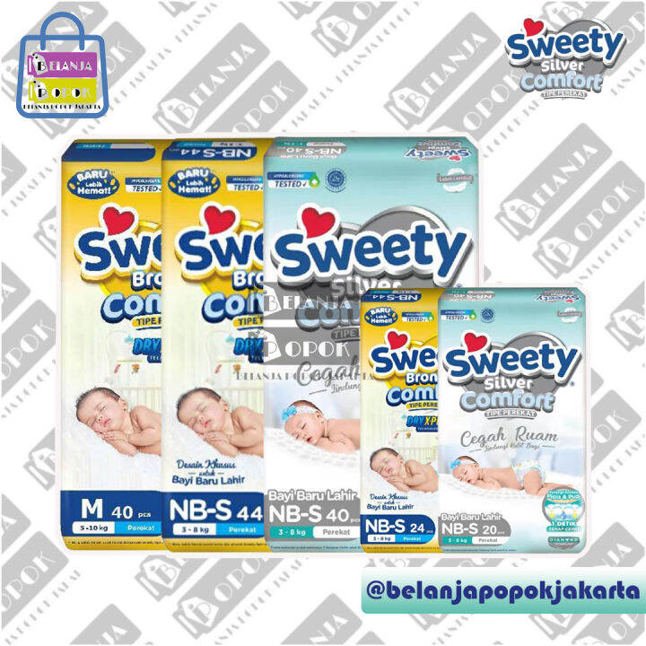 SWEETY BRONZE SILVER COMFORT NB S24 S20 S44 S40 NEWBORN M40 POPOK ...