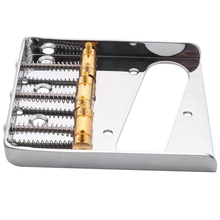 Silver Chrome 3 Copper Saddle Ashtray Bridge For Telecaster TELE ...