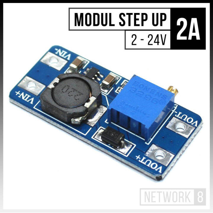 MODULE STEP UP POWER APPLY BOOSTER POWER 2A DC-DC FOR ARDUINO 2 24 V ...