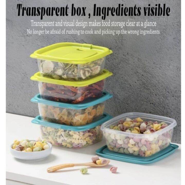 3pcs per Pack Chahua Portable Stackable Plastic Food Container (3pcs per pack) Air-tight and ...