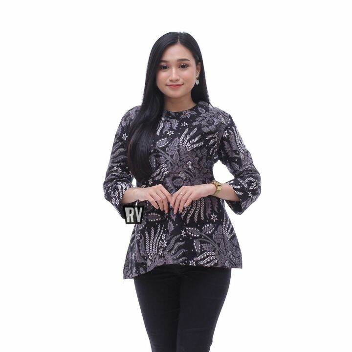 Batik shirt/blouse batik Morena/batik work/batik uniform/batik lecture ...