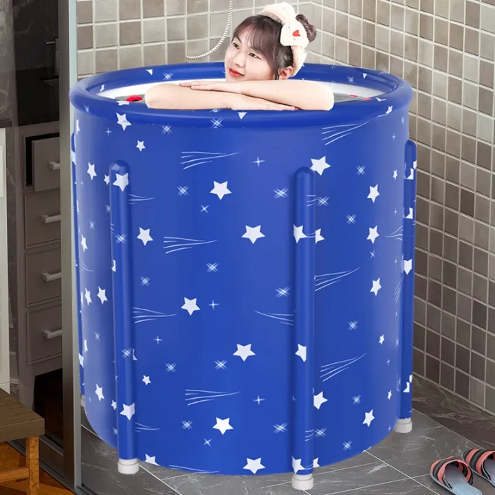Folding Bathtub Portable Pvc Water Tub Outdoor Room Adult Spa Bath Tub