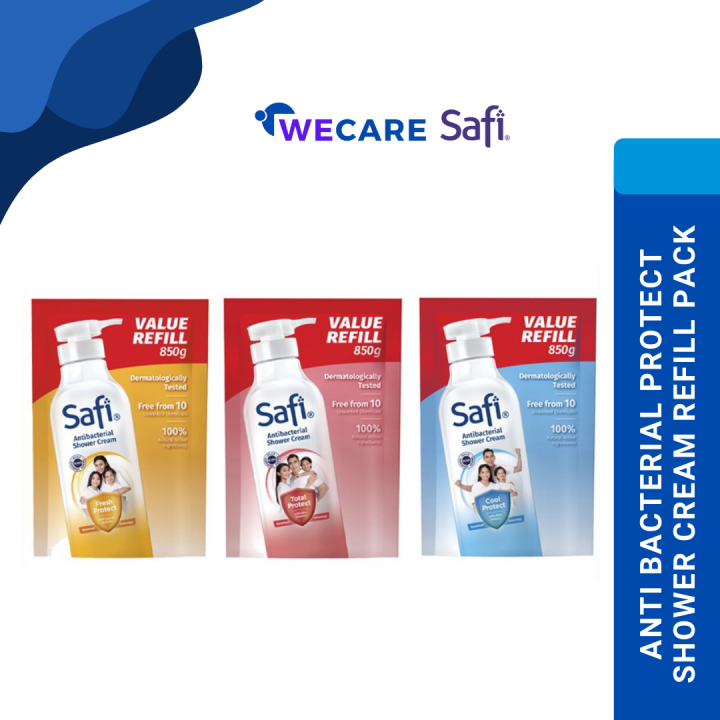 Safi Anti Bacterial Protect Shower Cream Refill Pack (450g) - (Fresh ...