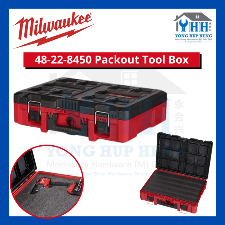 Milwaukee 48-22-8450 Packout Tool Box with Customisable Foam Insert ...