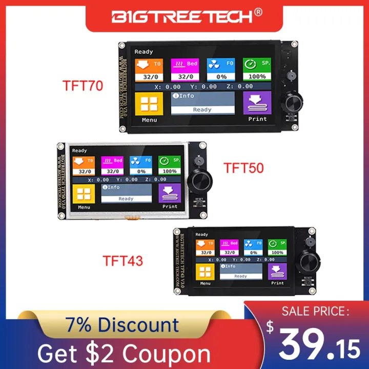 [IFGG ONE]卍 № Bigtreetech Tft43 Tft50 Tft70 V3.0 Touch Screen 12864lcd Wifi Wireless 3d Printer ...
