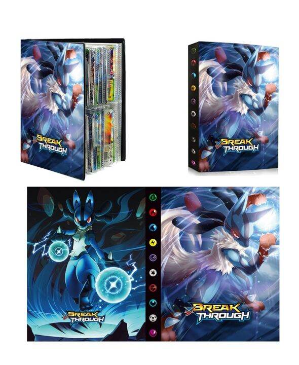 240PCS Through Lucario Cards Album Book Card Collectors List Holder ...