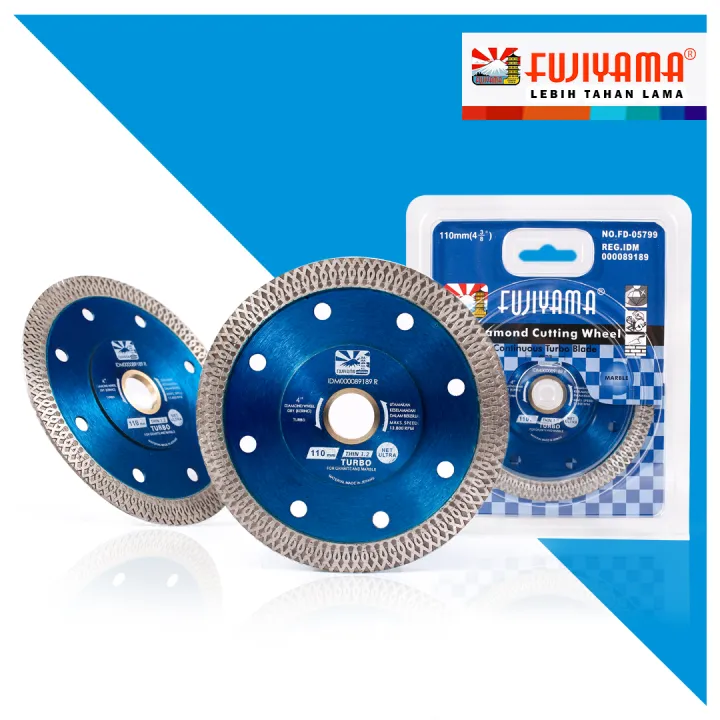 FUJIYAMA Diamond Cutting Wheel 4 inch Turbo Net Ultra | Lazada Indonesia