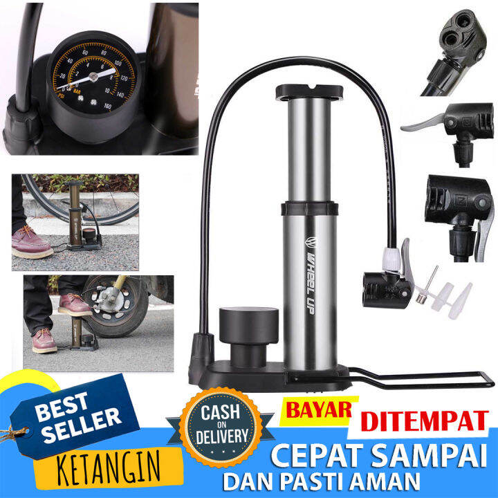Pompa Ban Motor dan Sepeda Portable Tekanan Kuat Pompa Sepeda / Pompa ...