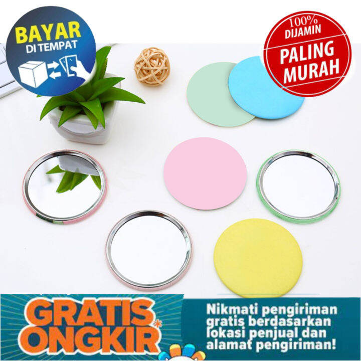 GRATIS ONGKIR CERMIN BULAT MINI LUCU KACA CERMIN MAKE UP BULAT ...