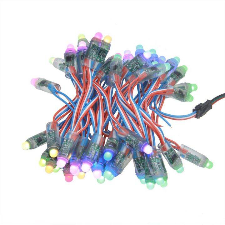 50Pcs WS2811 RGB LED Pixels Light Individually Addressable 12mm ...
