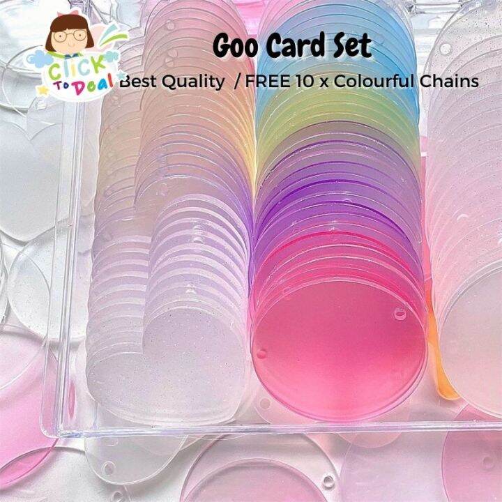2 Types Goo Cards free Colourful Chains Guka Set ( Transparent/Gradient ...