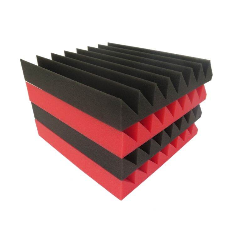 12 Pack Acoustic Studio Absorption Foam Panel-Trapezoidal Triple ...