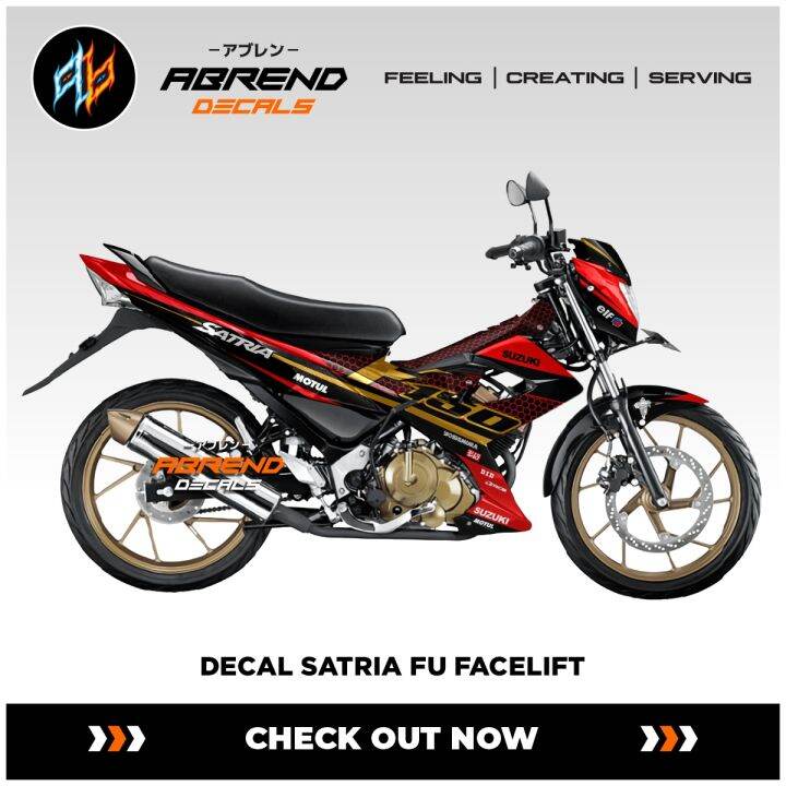 Decal Satria Fu Facelift Livery KRT / Stiker Motor Suzuki Satria 150 R ...