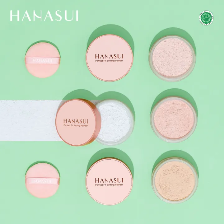 Hanasui Perfect Fit Setting Powder Bedak Tabur BPOM Halal | Lazada ...