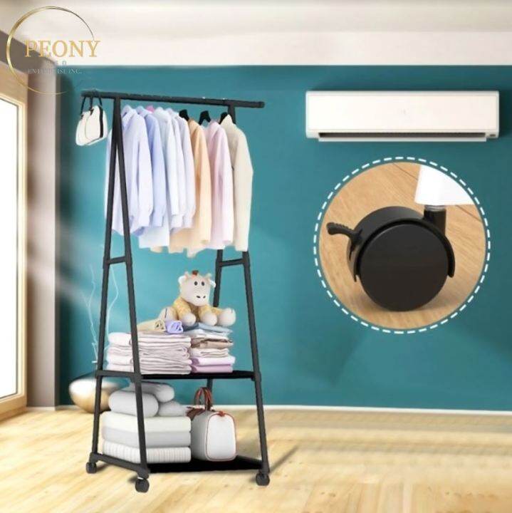 PEONY Triangle Coat Rack Bedroom Multi-function Clothes Hanger | Lazada PH