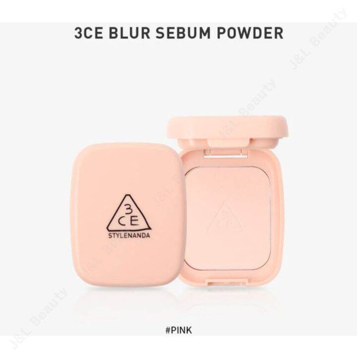 (3CE)BLUR SEBUM POWDER #PINK & WHITE/2Types 7.4g/Korea | Lazada PH