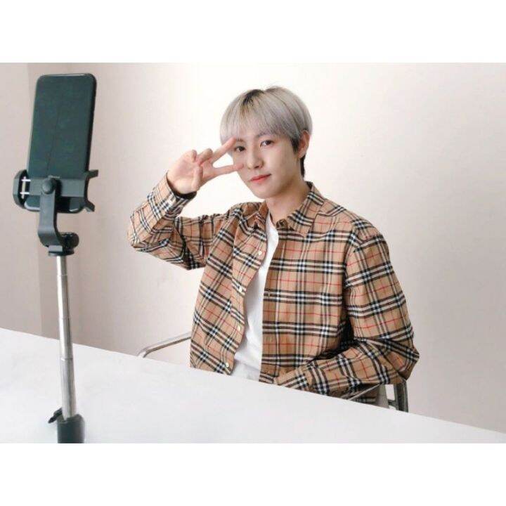 GSL Kemeja Pria Renjun NCT Korean Style Lengan Panjang Jumbo Distro ...