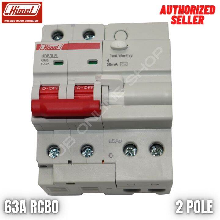 Himel Residual Current Operated Circuit Breaker (RCBO) 63A 2 Pole ...