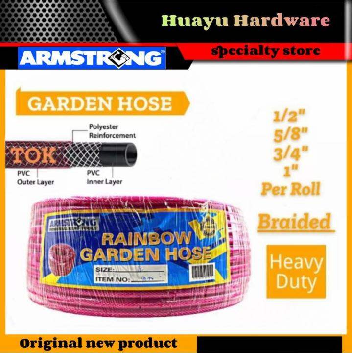Armstrong Heavy Duty Garden Hose Braided PVC Water Hose 1/2" ,5/8" ,1 ...