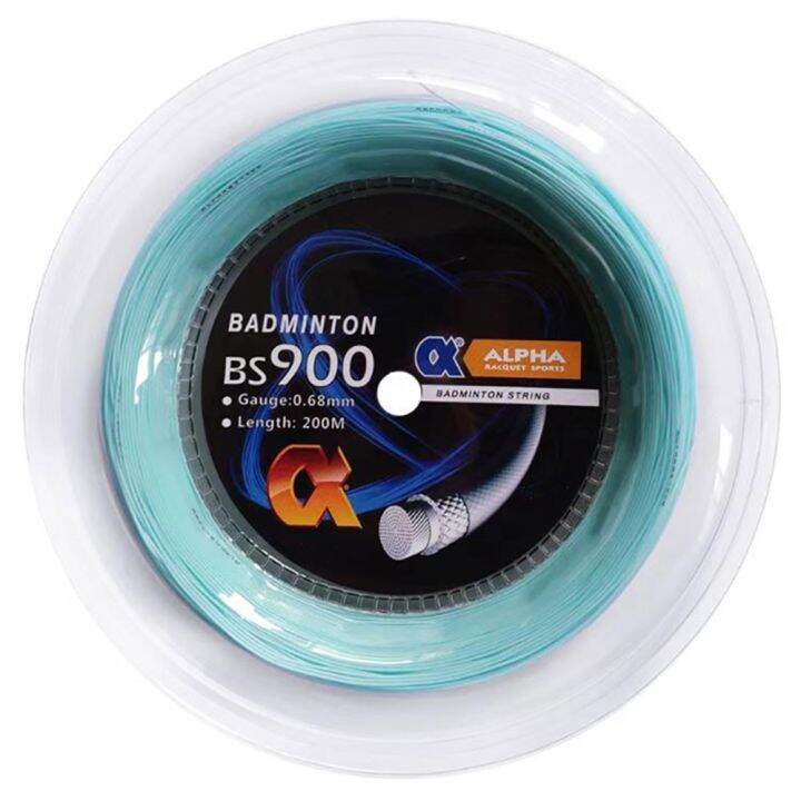 Alpha Badminton String 200m Reels 0.68mm-Durability Badminton Machine Net Soft Line Like 65 ...